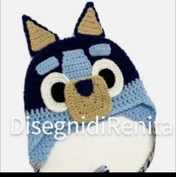 Handmade | Accessories | Handmade Crochet Bluey Hat | Poshmark